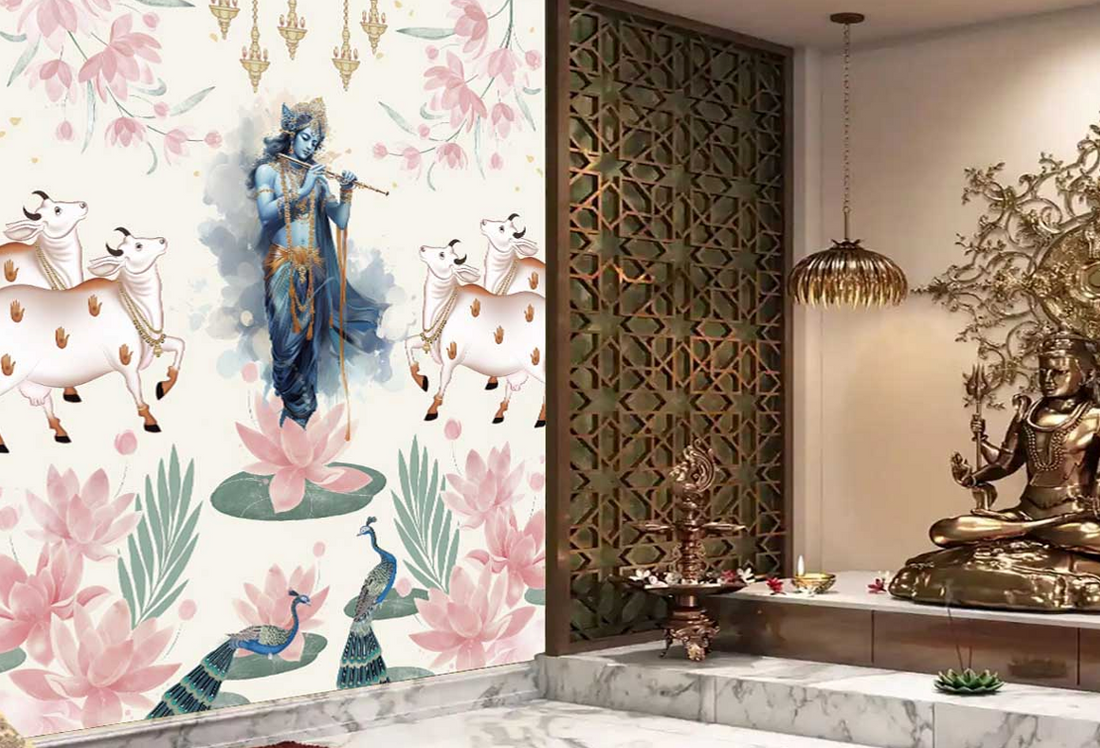 Krishna With Cows – Phi Wallcoverings
